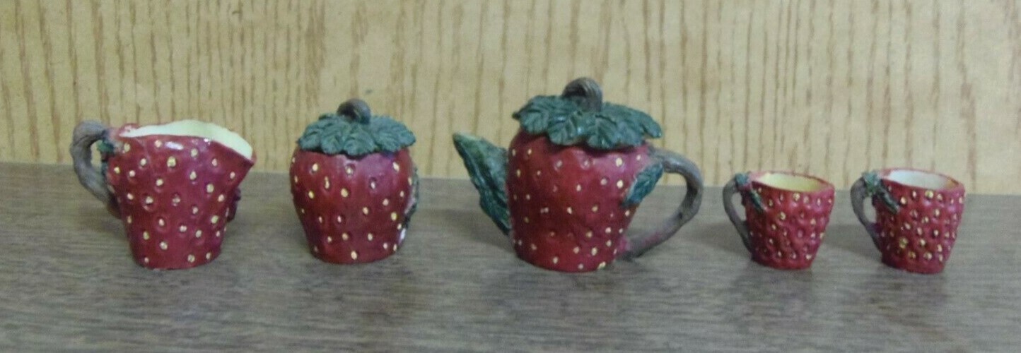 10 Piece- Mini Strawberry Themed Tea Set | eBay