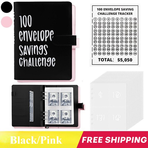 100 Envelope Challenge Budget Planner $5,050 Money Saving Cash ...