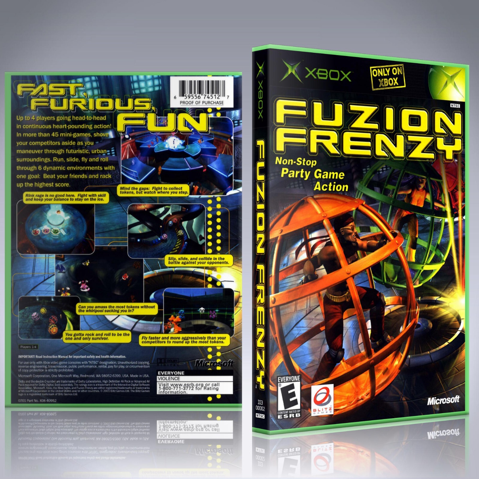Xbox Replacement Case - NO GAME - Fusion Frenzy | eBay