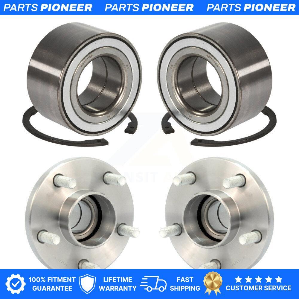 [Front+Rear] Wheel Bearing & Hub Assembly Kit For 2010-2013 Ford ...