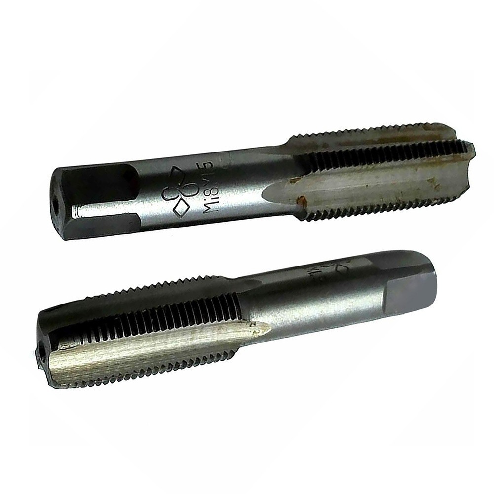 2 X HSS 18mmx1.5 Metric Taper & Plug Tap Right-Hand Thread M18x1.5mm ...