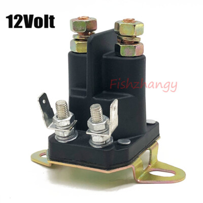 Ride On Mower Starter Solenoid Universal 4 Terminal 12 Volt Bottom or ...