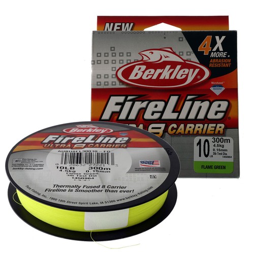 Berkley Fireline Ultra 8 Braid 300m 10lb Flame Green | eBay Australia