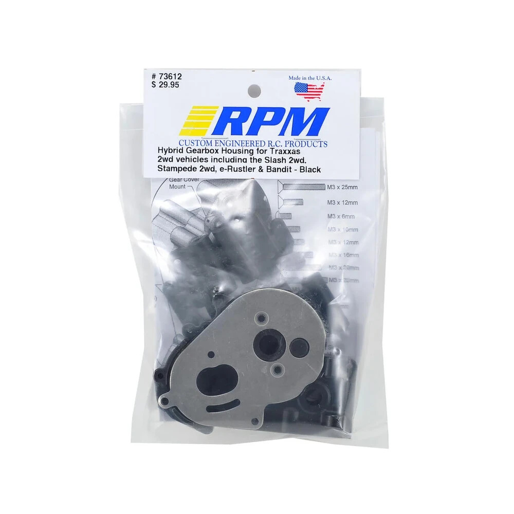 RPM Hybrid Gearbox Housing & Rear Mounts Black RPM73612 For Bandit ...