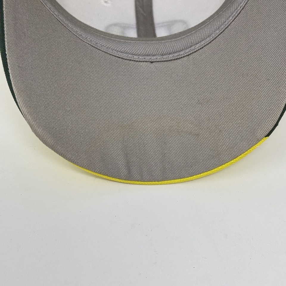 University of Oregon Ducks Hat White Green Yellow Fitted L/XL ...