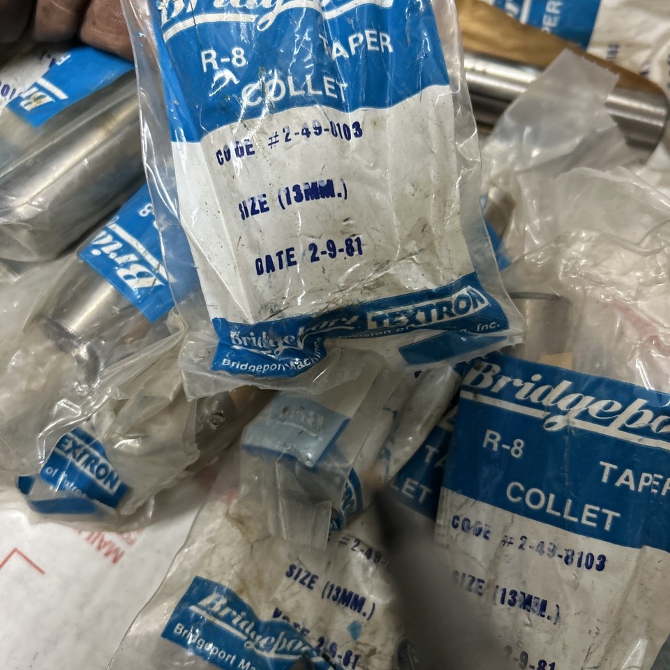 Bridgeport R8 Collet Mill Milling Machine Tooling Machine 13mm 17mm 12 ...