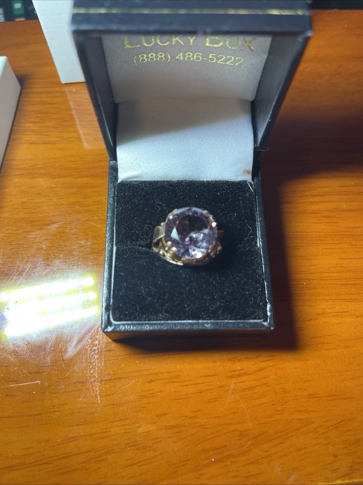 USSR gold 14K ring with alexandrite Synthetic, Vintage, Vivid Color ...