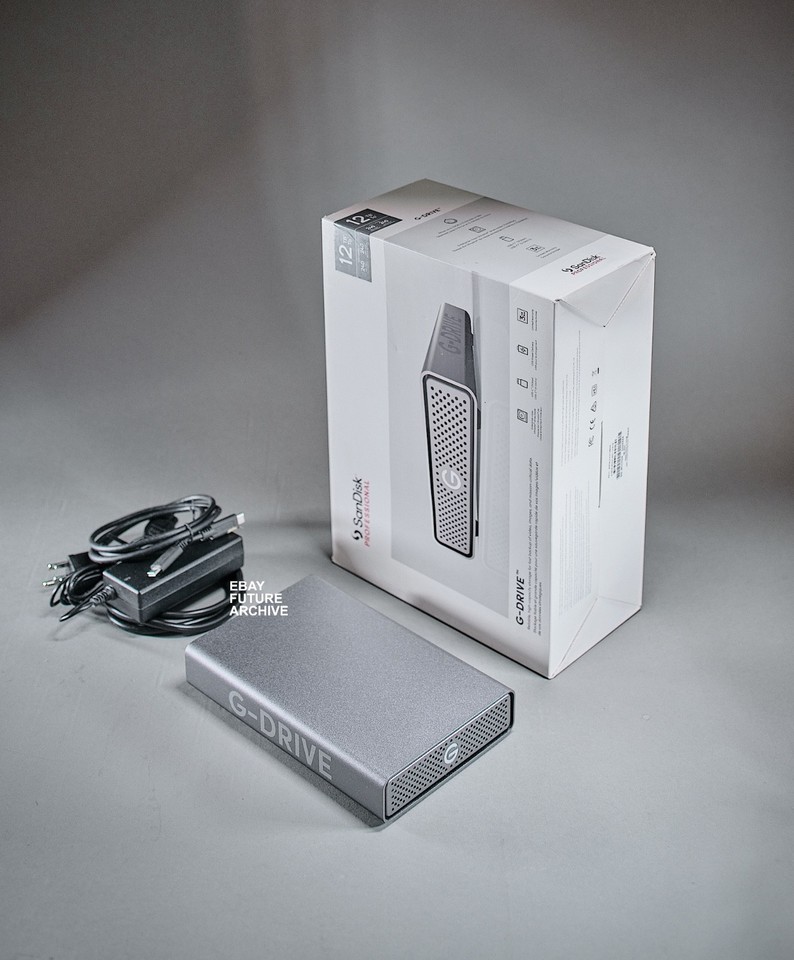 SANDISK PROFESSIONAL G-DRIVE *12TB* USB 3.2 USBC-C 7200 RPM Hard Drive ...