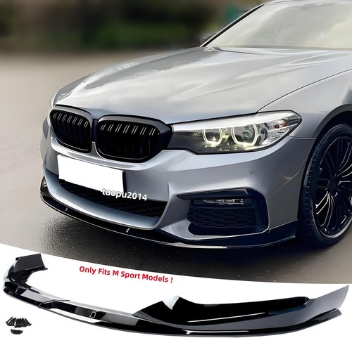 For BMW 5 Series G30 530 540i M Sport M550i Front Splitter Lip Gloss ...