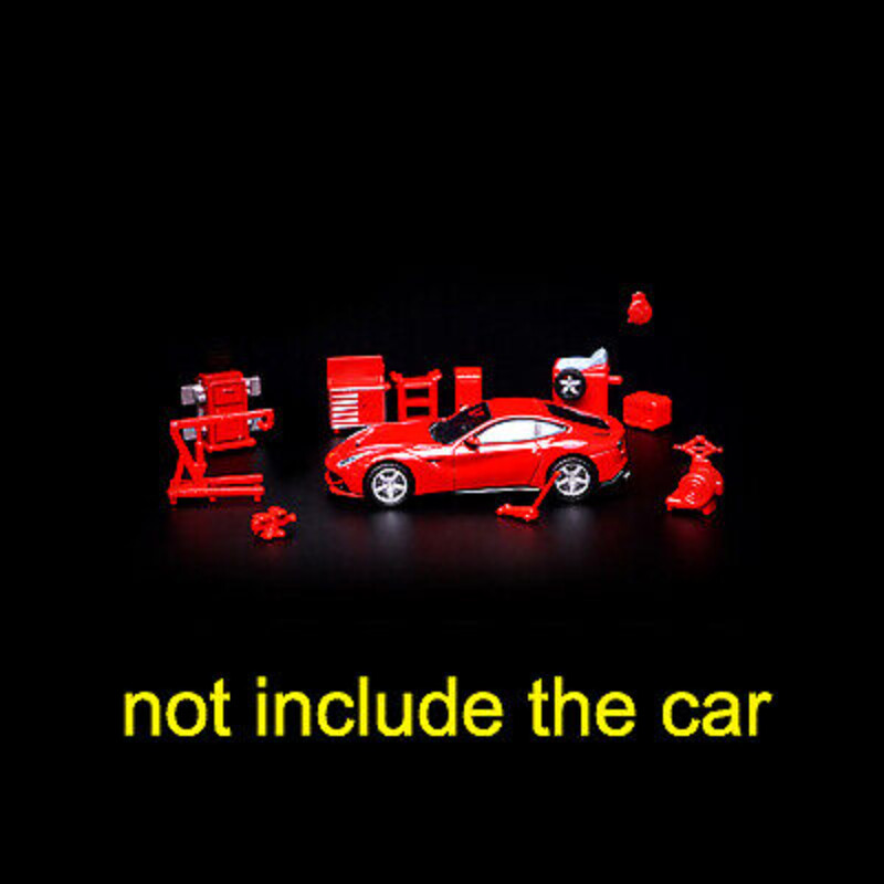 Diorama 1:64 Car Repair Model Set Garage Workshop Scene Tuning Model ...