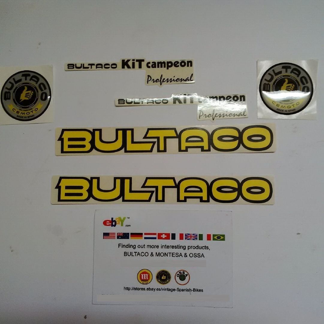 BULTACO SHERPA T DECALS GAS TANK 91 92 124 125 132 133 150 151 SHERPA T ...