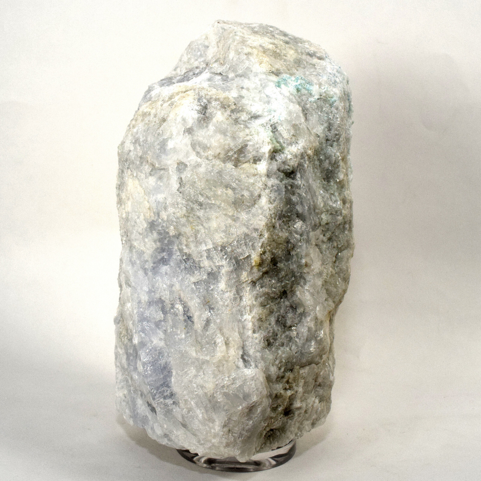 6.5" Blue Calcite Mountain Lamp Natural Decor Mineral Stone w/ Cord ...