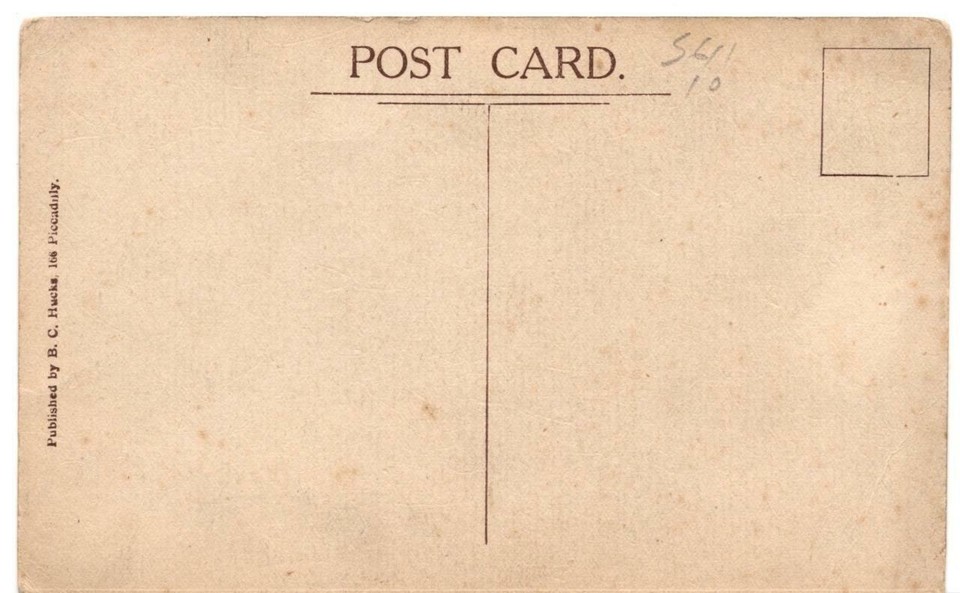 ~1913 autographed photo post card B. G. Hucks early aviator pilot ...