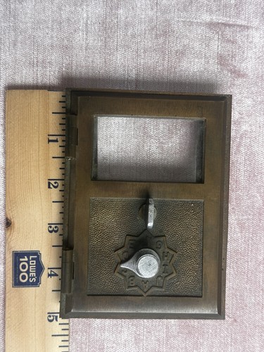 Vintage 1958 USPS Post Office Mailbox Solid Brass Postal Door Lock Rare ...