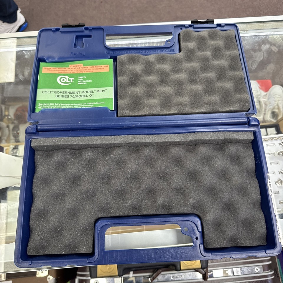 Colt OEM Gun Case Government Model 5” Barrel Series 70 Model O Manual ...