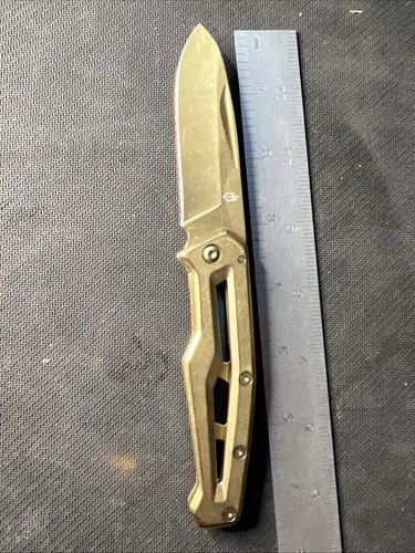 Gerber GOLD Paralite Paraframe Folding EDC Knife Pocket Clip | eBay