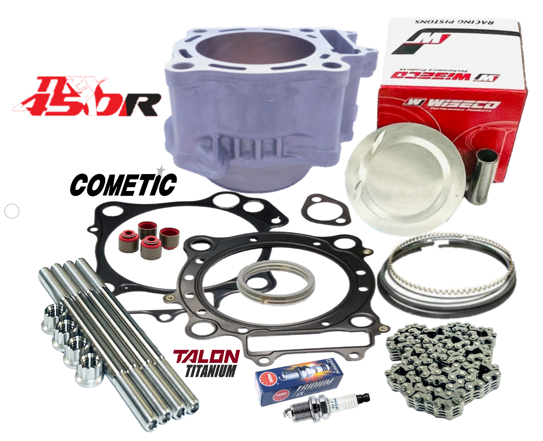 04 05 TRX450R 97mm Hi Comp Big Bore Kit 13.5:1 Race Gas 479cc Top End ...