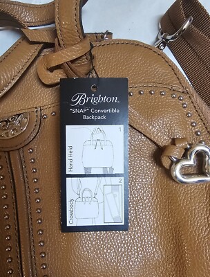 BRIGHTON SNAP CONVERTIBLE BACKPACK CROSSBODY HANDBAG NWT | eBay