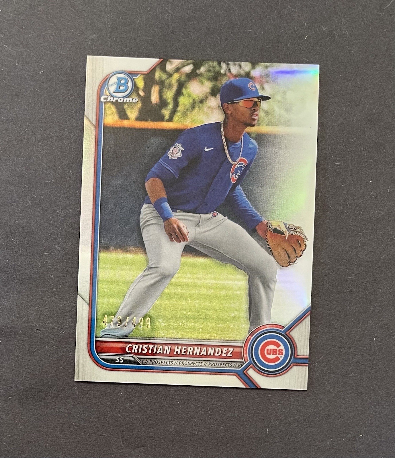 2022 Bowman Chrome CRISTIAN HERNANDEZ Refractor /499 #BCP-66 Cubs RC ...