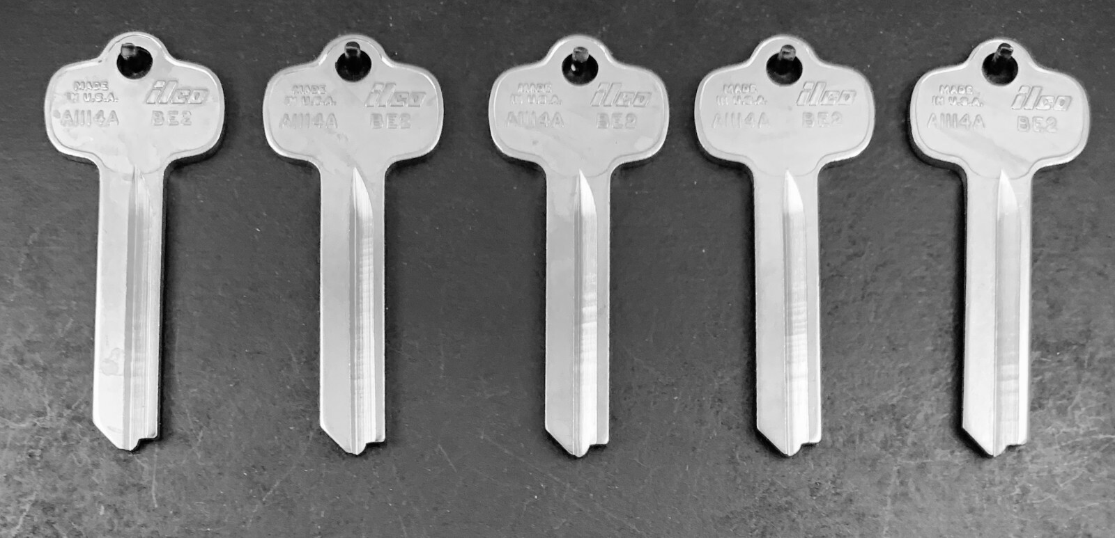 Lots of 5/10 Nickel Plated Key Blanks 1A1A1 A1114A BE2 BES-1D for Best ...