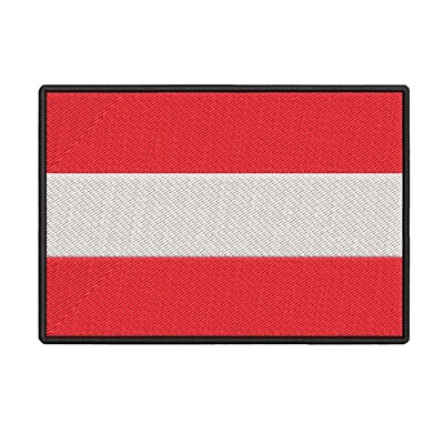 AUSTRIA FLAG PATCH AUSTRIAN EMBLEM souvenir badge embroidered iron-on ...