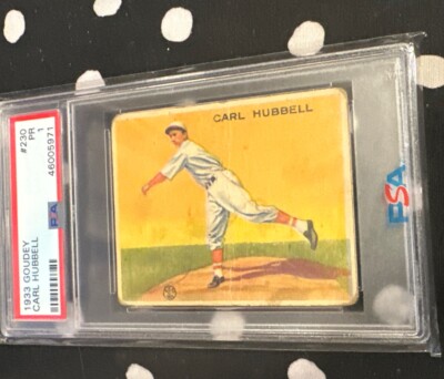 1933 Carl Hubbell Goudey #230 Rookie Card HOF PSA 1 | eBay