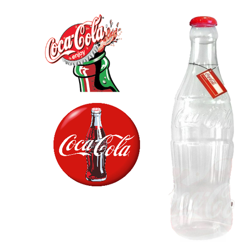 2FTand 1FT Giant Coca Cola Money Bottle Plastic Bottle Saving Coin ...