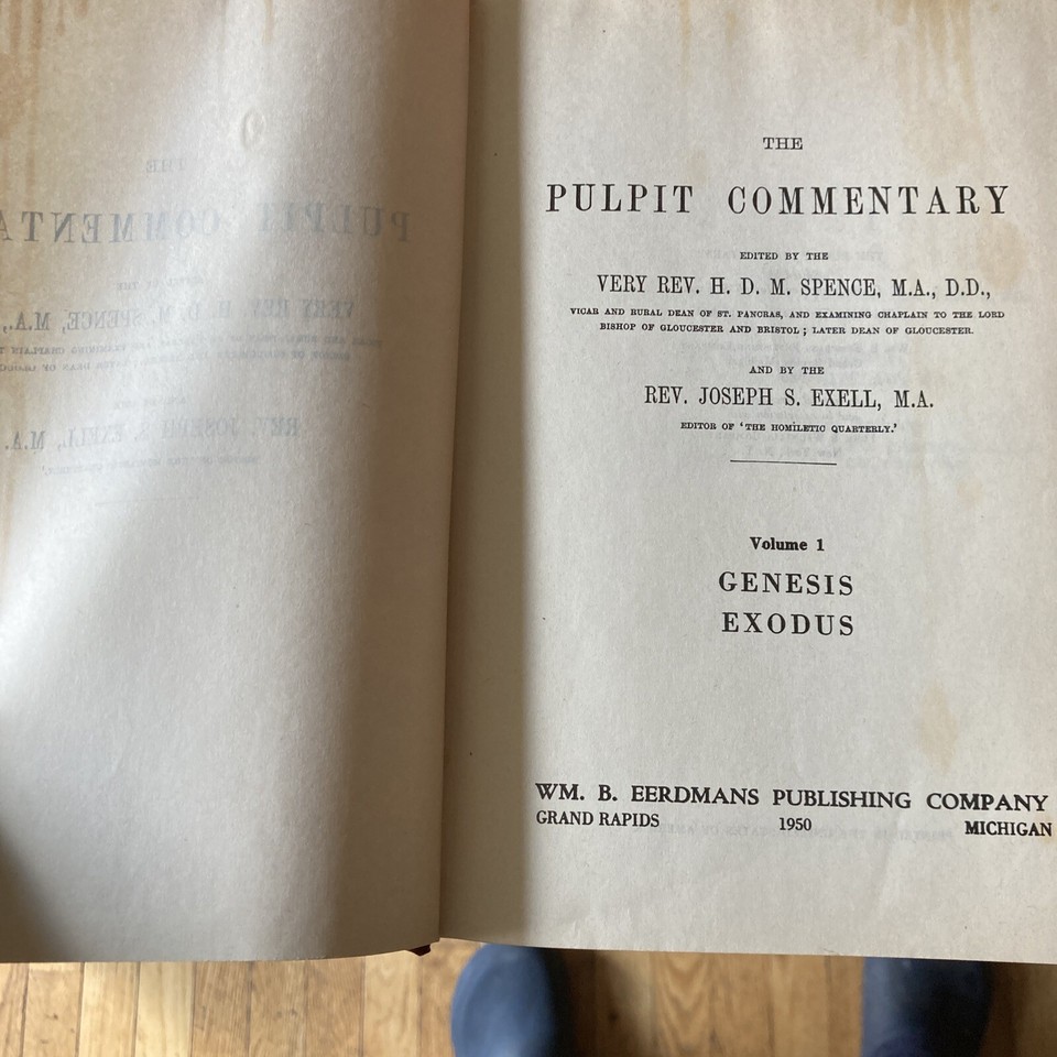 The Pulpit commentary set of 21 of 23 books 1950 Eerdmans Spence 1st ed ...