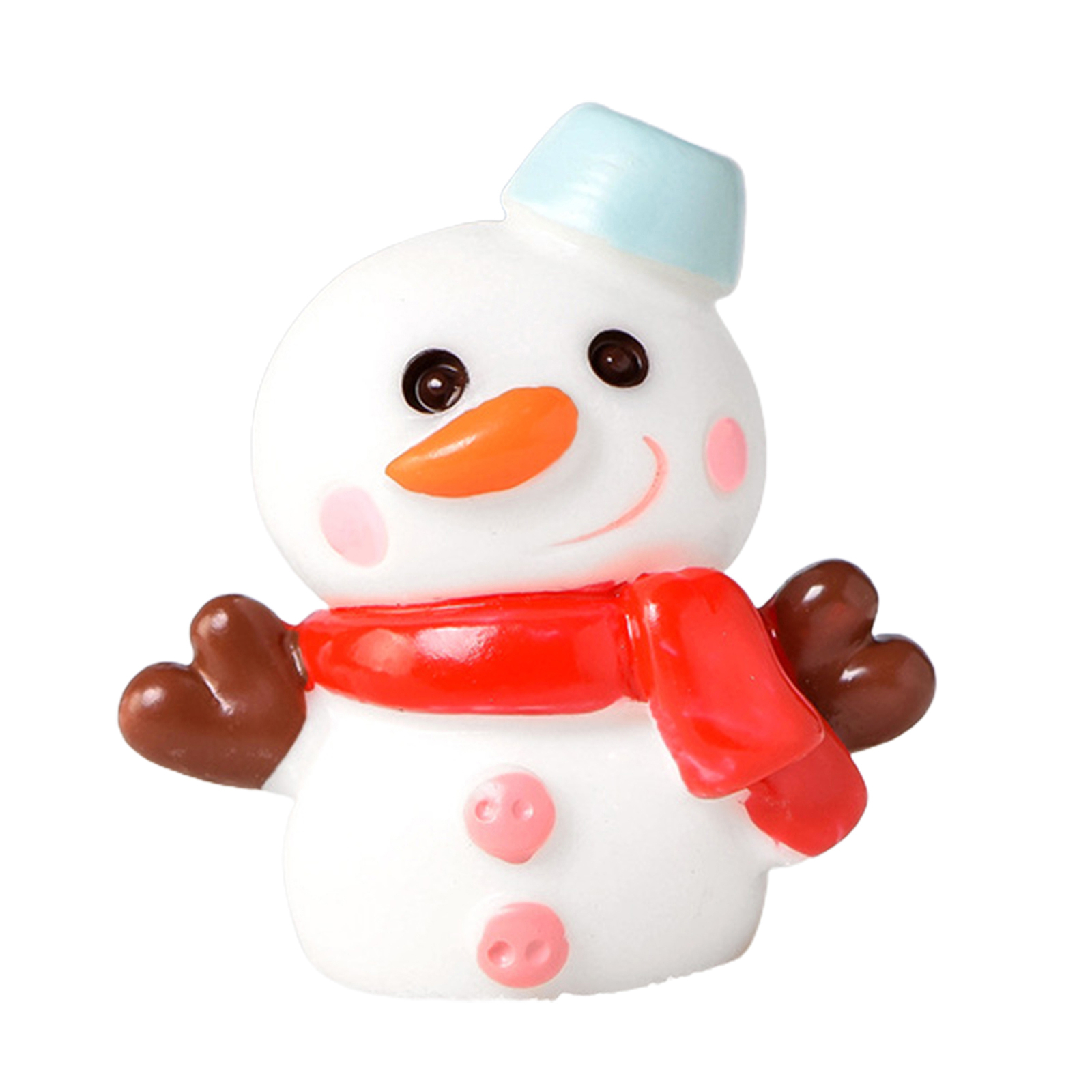 Santa Claus Toy Safe Poisonless Snowman Santa Claus Miniature Figurine ...