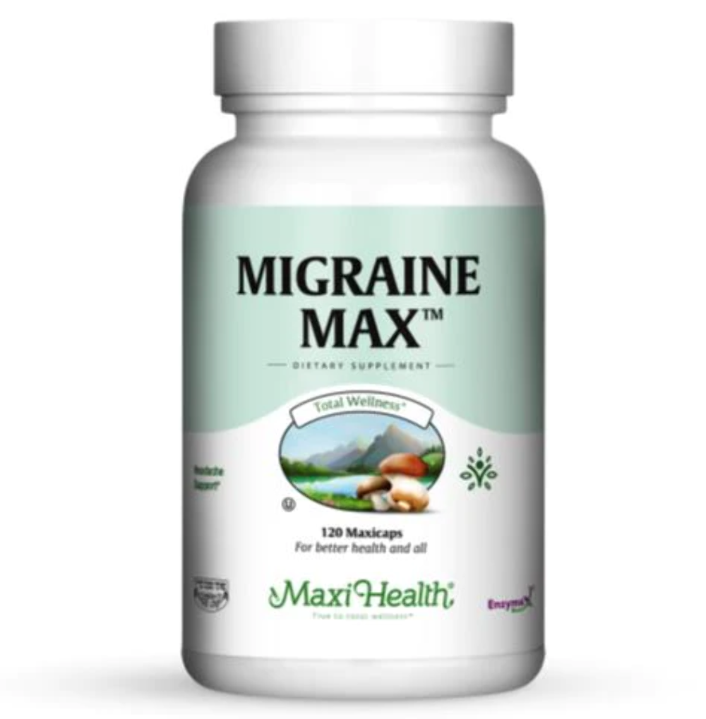 Maxi Health Kosher Migraine Max Migraine Headache Support - 120 ...