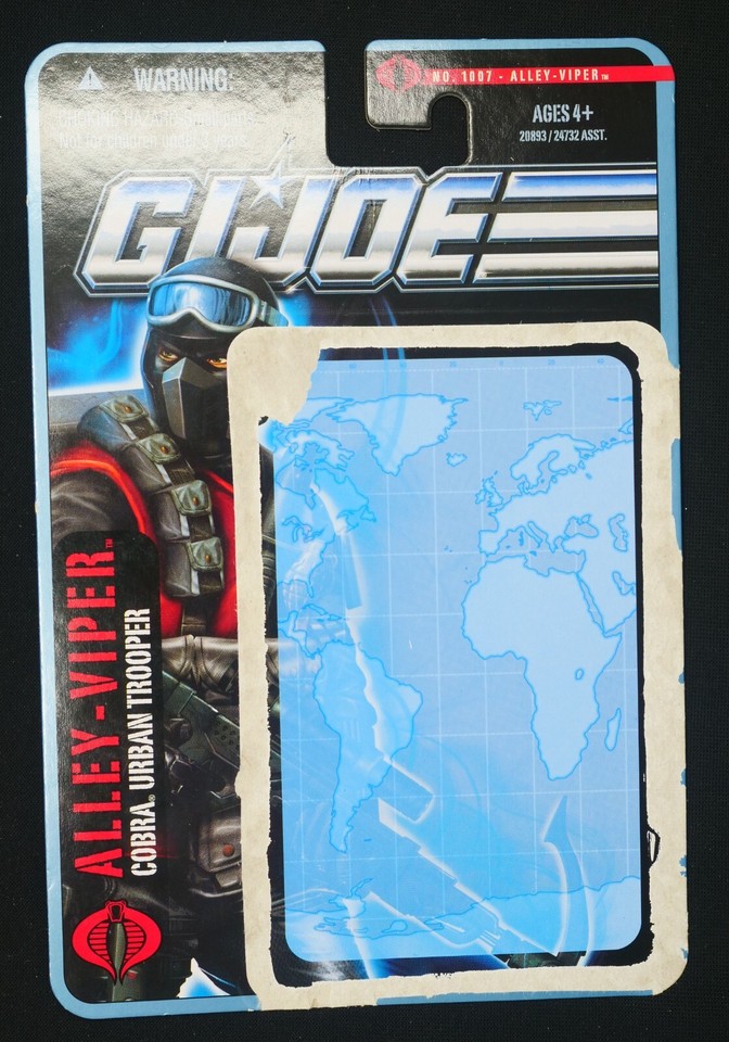 GI Joe 2010 Alley Viper Cobra Urban Trooper 1007 Back File Card ...