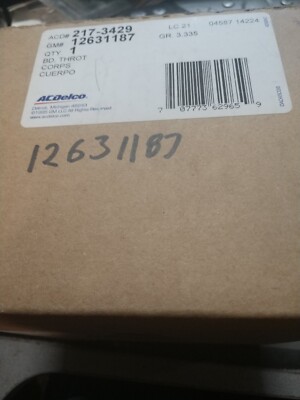 NEW AC Delco Saab 9-5 2.0 Fuel Injection Throttle Body 12631187 217 ...