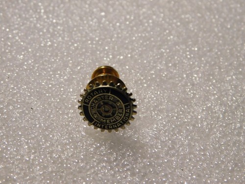 Vintage 1/10 10K Gold Filled Rotary International Charter Member Pin ...