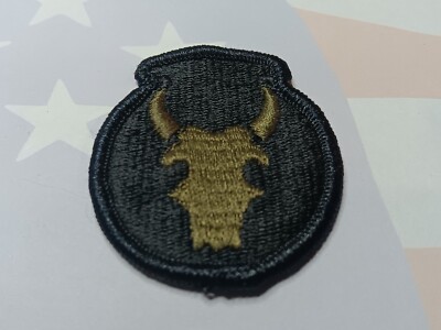 * NOS * US Army 34th Division Subdued OD Red Bull Uniform Patch USA Reg ...