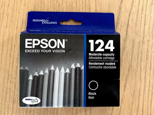 Epson 124 Black Ink Cartridge Expires 02/2021 | eBay