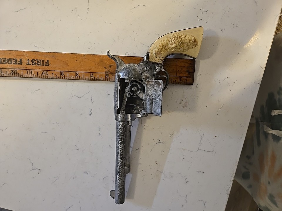 Vintage ThunderGun Cap Toy Pistol Ornate 12 In | eBay