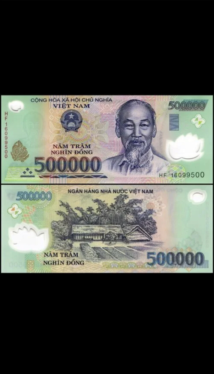 3,000,000 Vietnamese vnd total. 6 X 500k VND Circulated notes. 3000000 ...