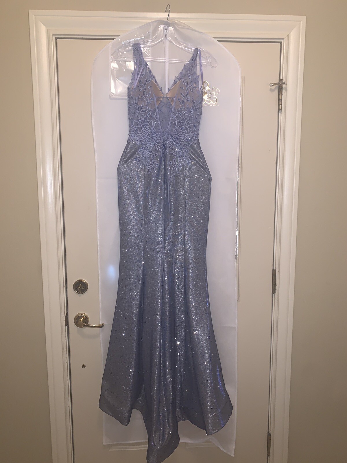Beautiful ice blue prom dress size XS (0,2)!!! | eBay
