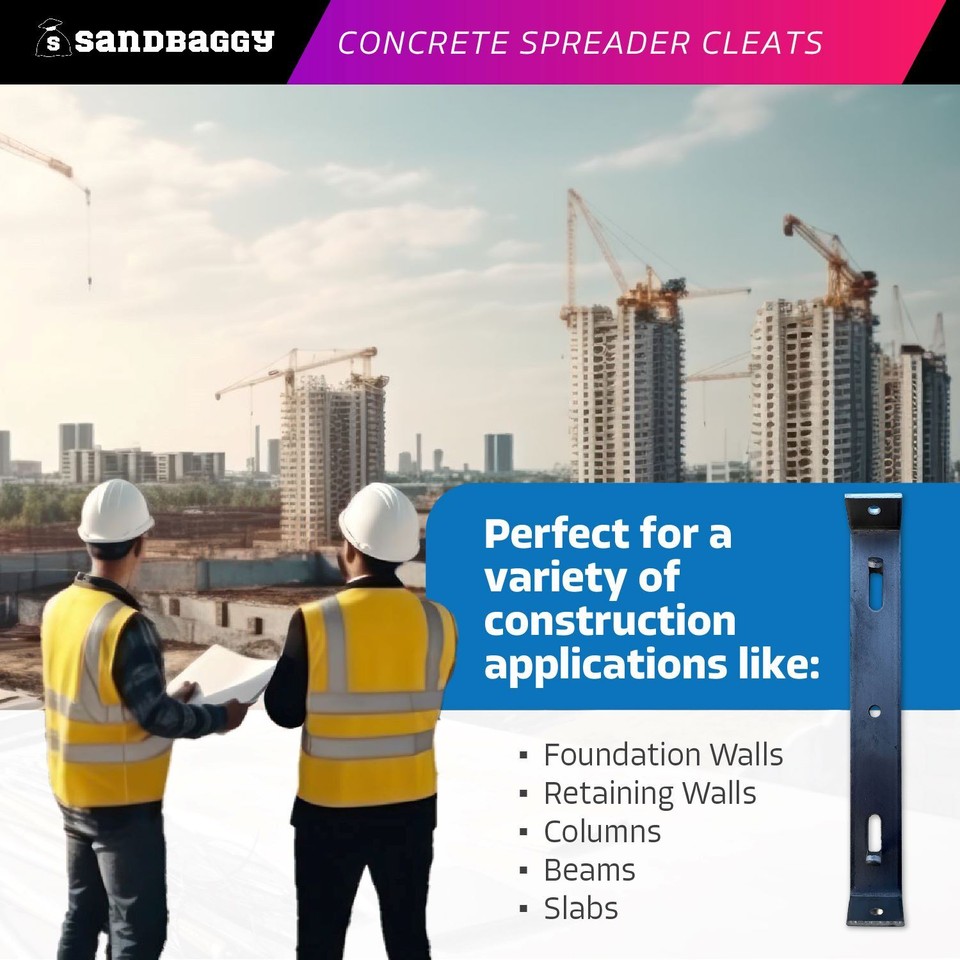 Sandbaggy Concrete Spreader Cleats (Multiple Sizes) - Concrete Form ...