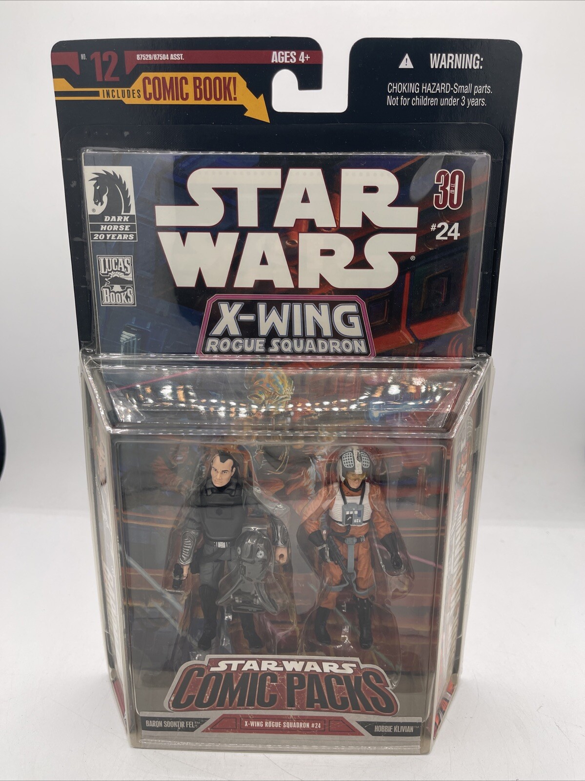 2007 Hasbro Star Wars Comic Pack #12 Baron Soontir Fel & Hobbie Klivian ...