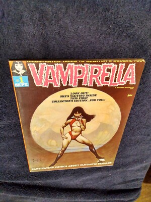 VAMPIRELLA MAGAZINE #1 1969 HORROR VERY FINE PRINTERS ERROR | eBay