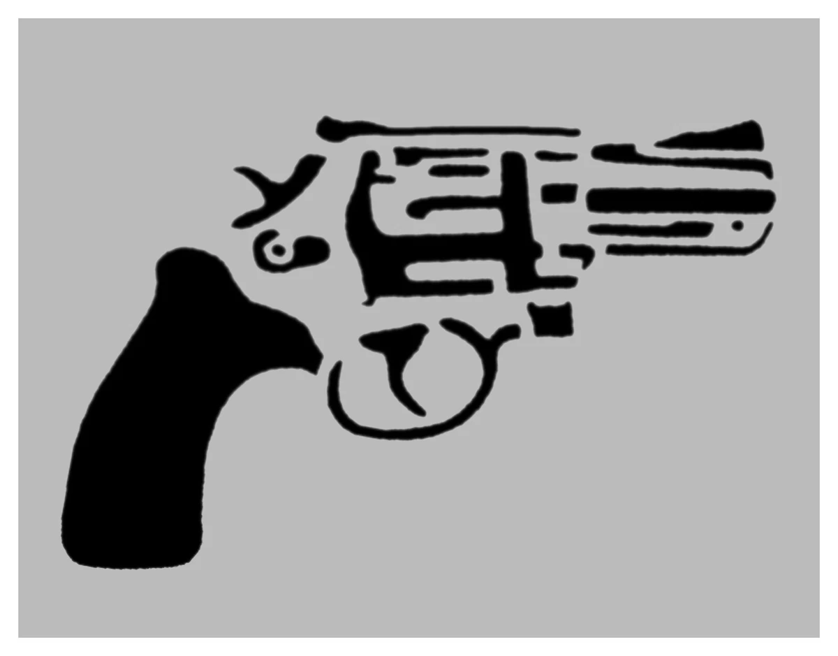 Revolver Stencil