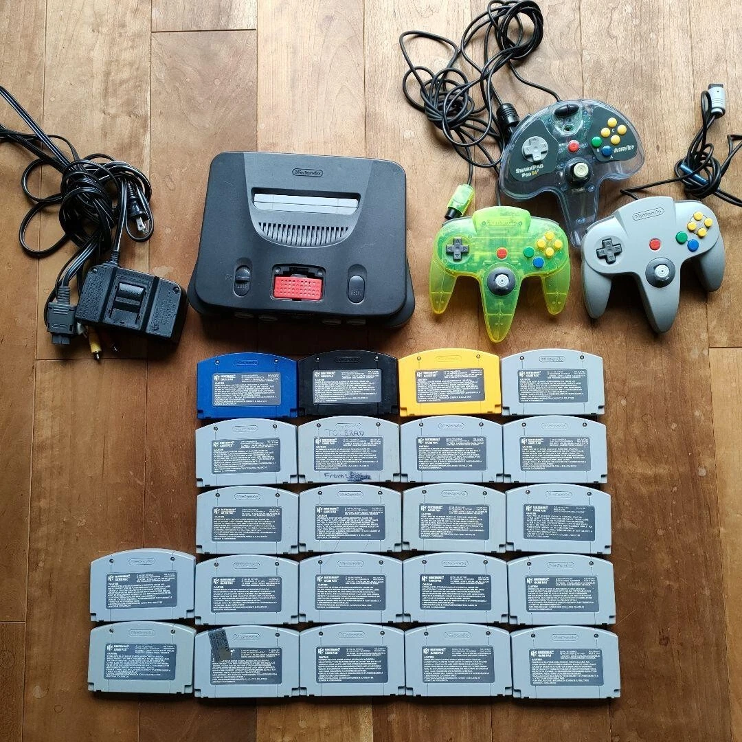 Nintendo 64 Console / Super 64 Cartridge Lot resende.rj.gov.br