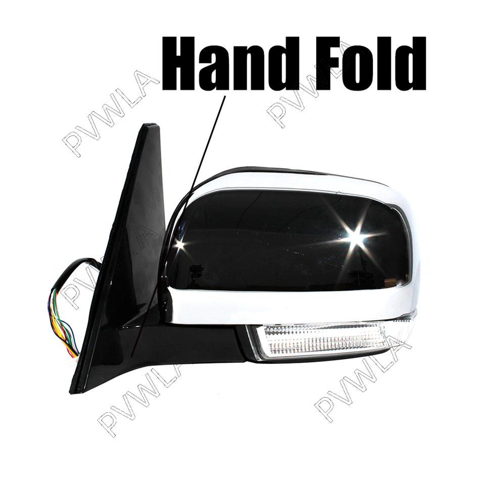 Left Mirror 10-pin Chrome-plating For Mitsubishi Pajero 2006-2021 ...