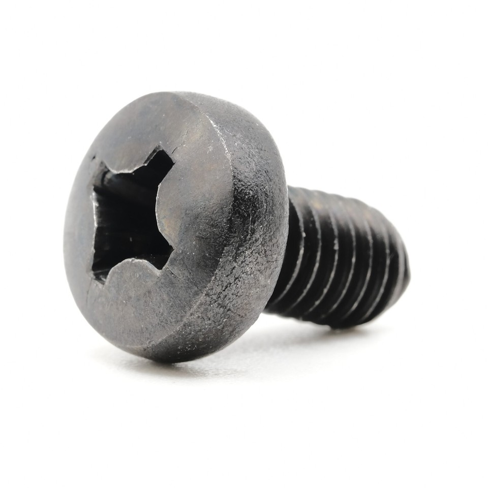 Rear License Plate Screws for Audi - M6-1.0 x 10mm - Stainless Black ...