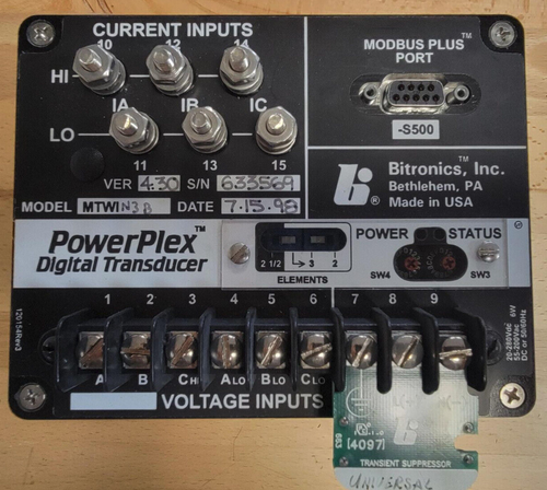Bitronics Inc. Model# MTWIN3B PowerPlex Digital Transducer | eBay