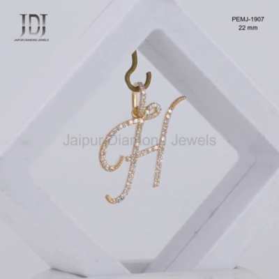 H Alphabet In Diamond