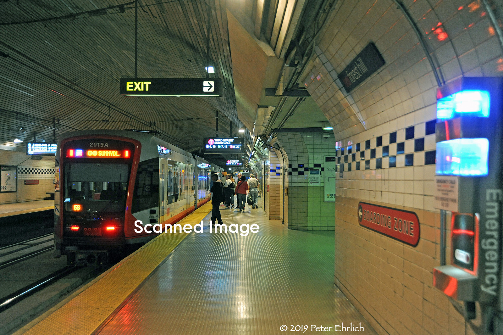Original Photograph: Muni Siemens LRV4 2019 at Forest Hill Station IB ...