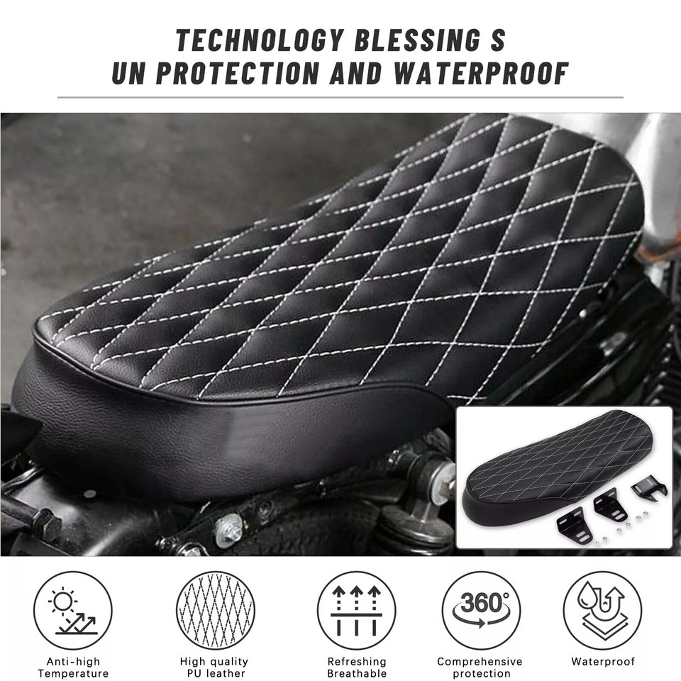Motorcycle Cafe Racer Seat Flat Hump Saddle For Razor RSF650 Electric ...