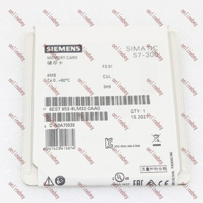 One SIEMENS NEW In Box 6ES7 953-8LM32-0AA0 PLC memory card 4MB FAST ...